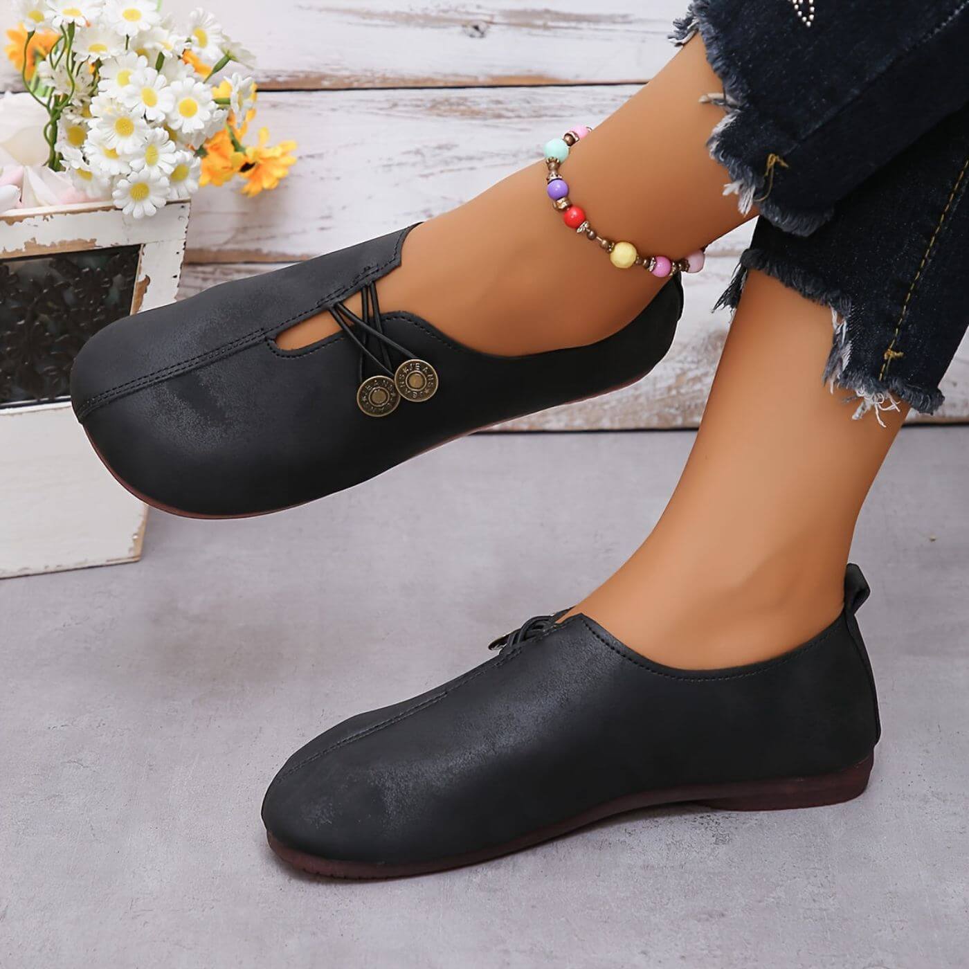 Women's Slip On Shoes | Button – Natrosa