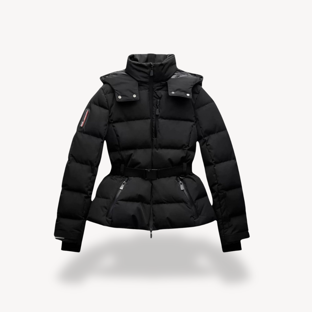Women's Belted Puffer Jacket | Waterproof – Natrosa